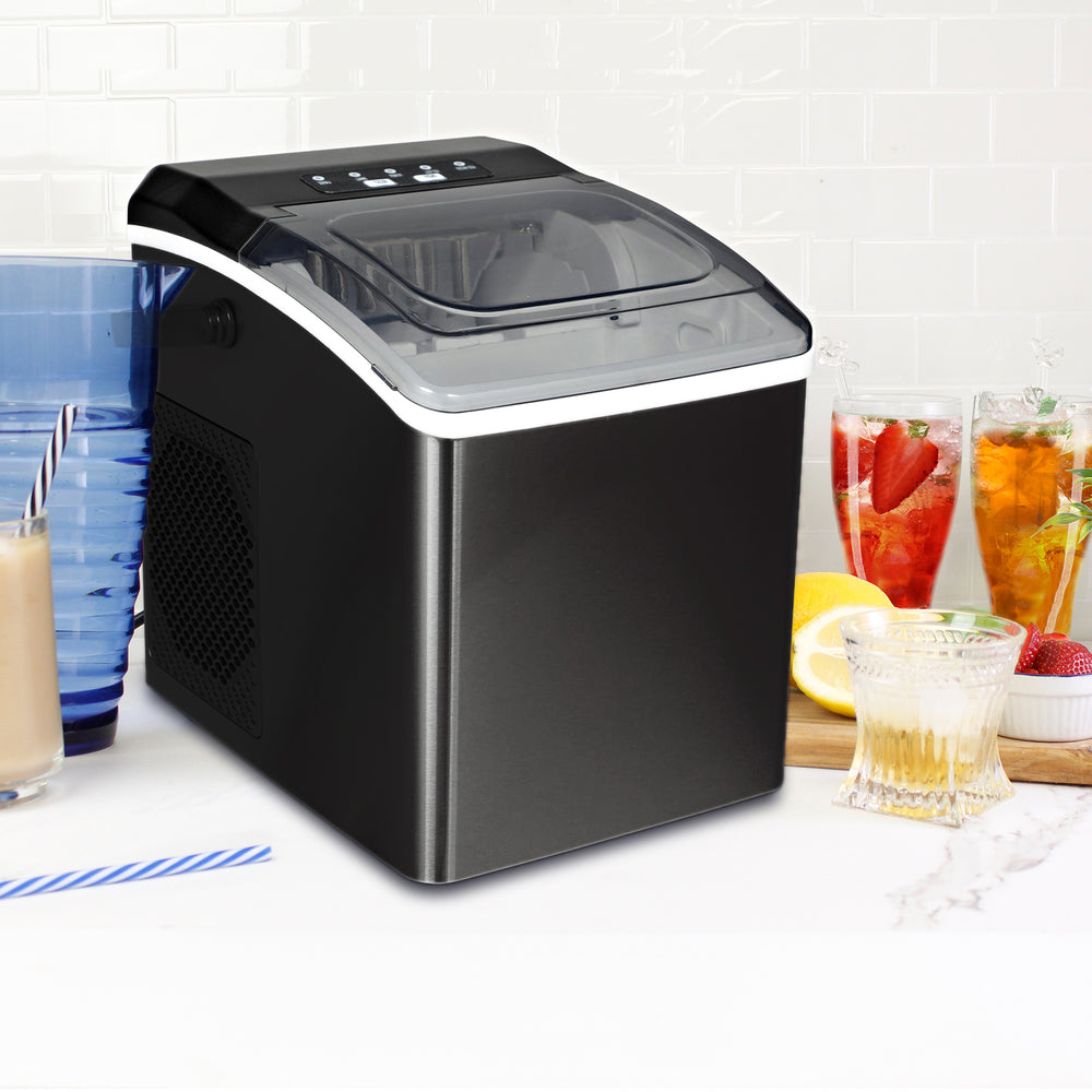 Koolatron Portable Countertop Ice Maker | 26 lbs/24Hrs | Black