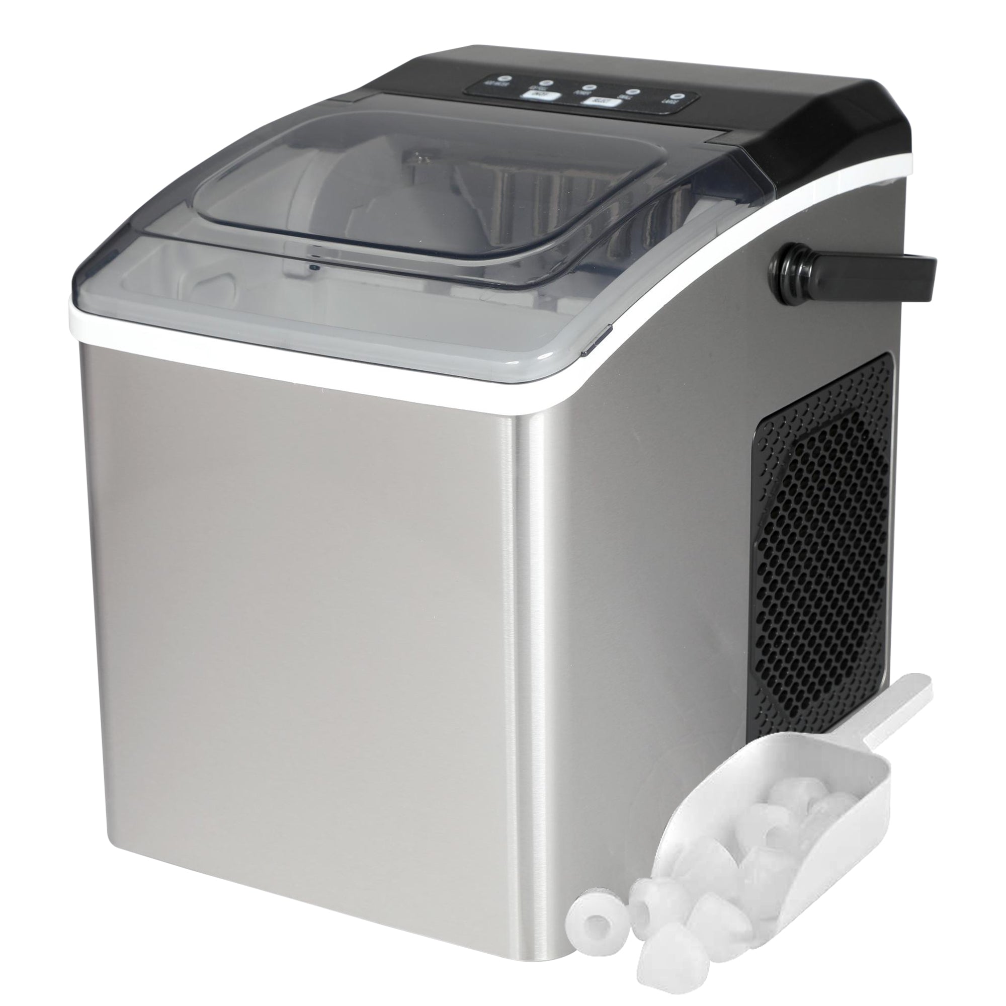 Koolatron Portable Countertop Ice Machine | 26 lbs/24Hrs | Stainless Steel