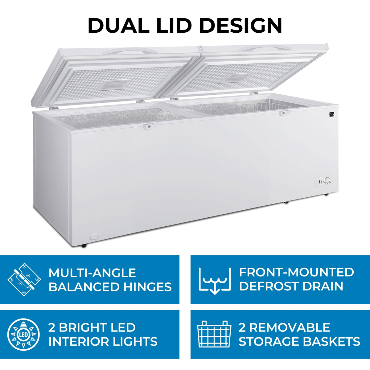 Kenmore Convertible Chest Freezer/Refrigerator | 21 Cu. Ft. | White