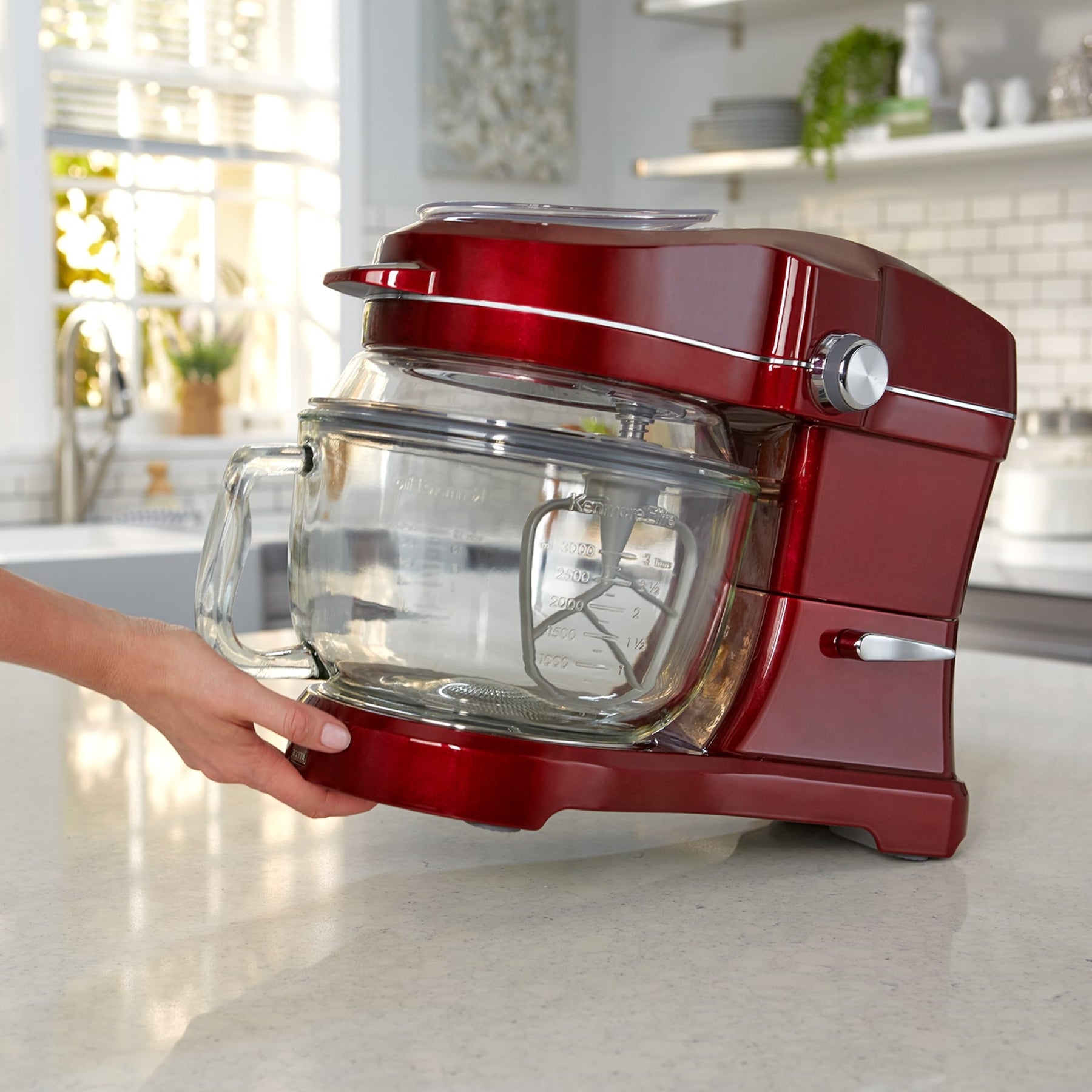 Kenmore Elite Ovation Stand Mixer | Pour-In Top | 5 Quart | Red