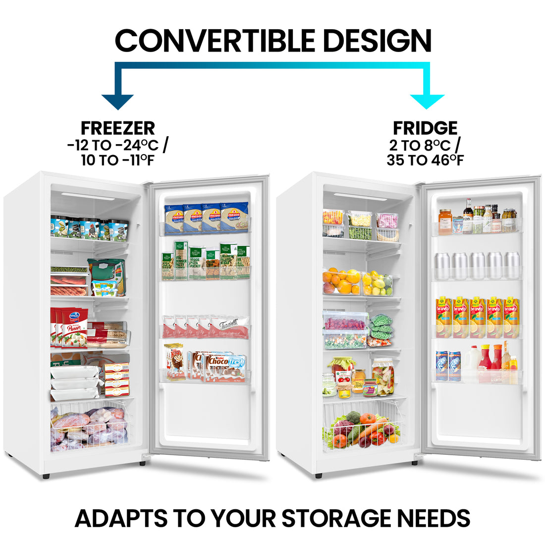 Kenmore Convertible Upright Freezer/Refrigerator | 17 Cu. Ft. | White