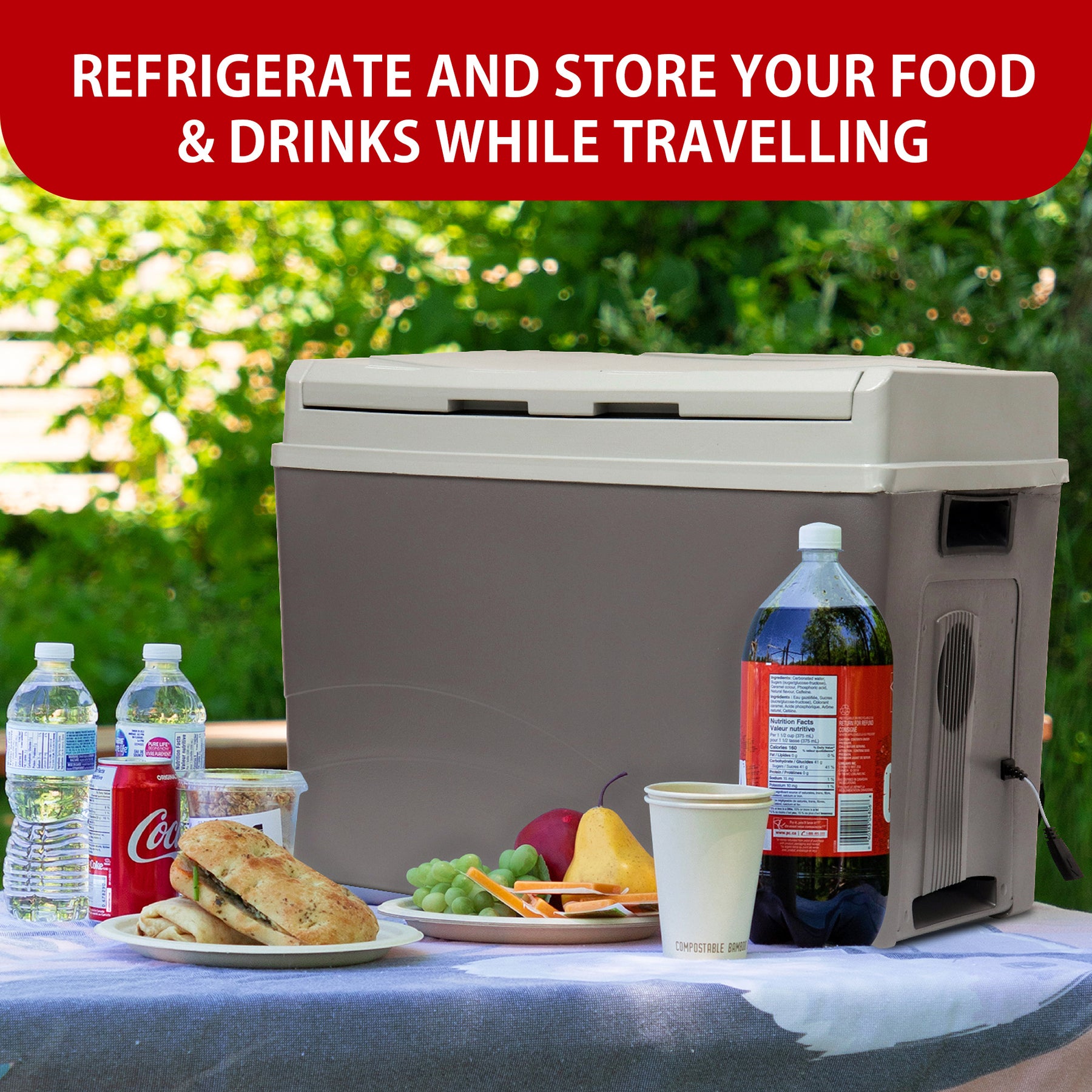 Koolatron 12V Electric Cooler/Warmer | Plug-In Car Fridge | 38L/40QT