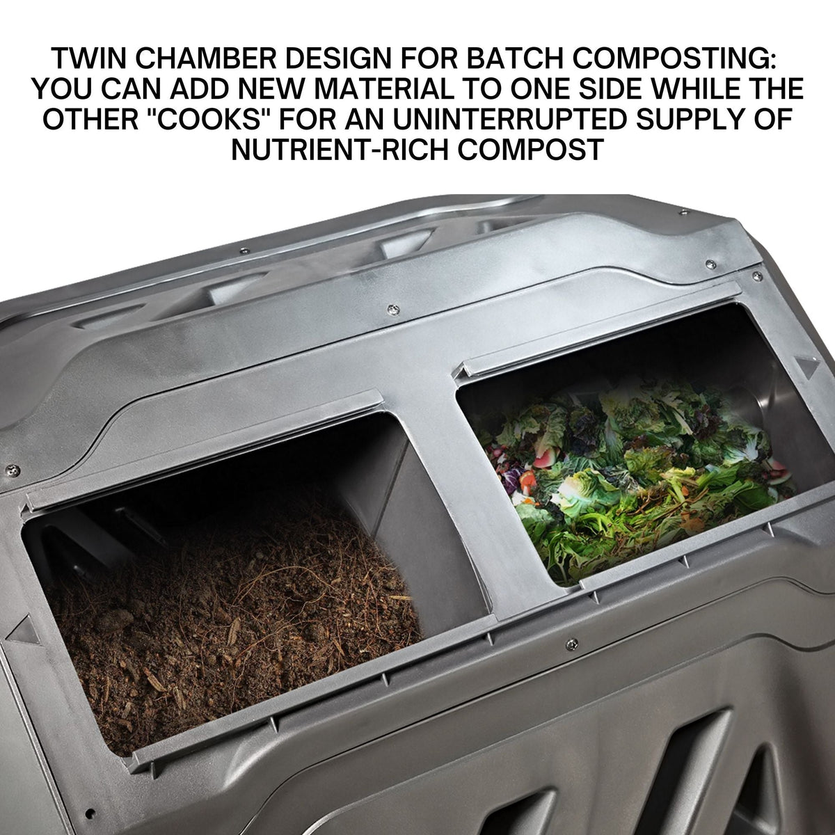 Koolscapes Dual Chamber Tumbling Composter | 42 Gal | 160L