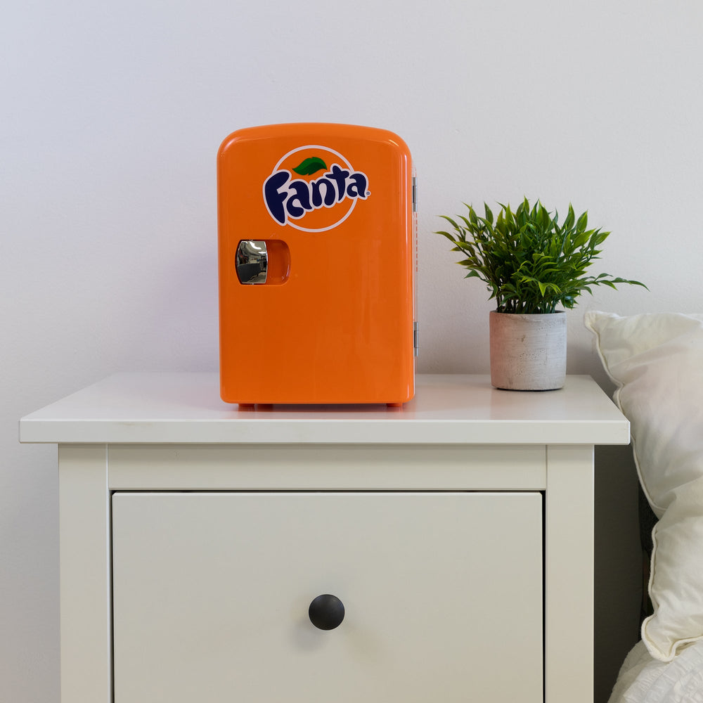Coca Cola Fanta Mini Fridge | 6 Can | Cooler and Warmer