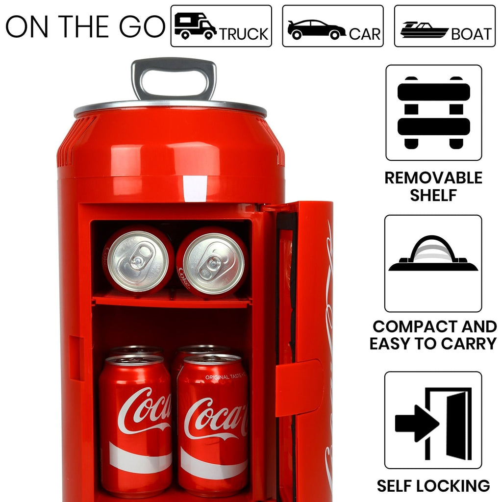 Coca Cola Portable Mini Fridge | 8 Cans | 5.4L