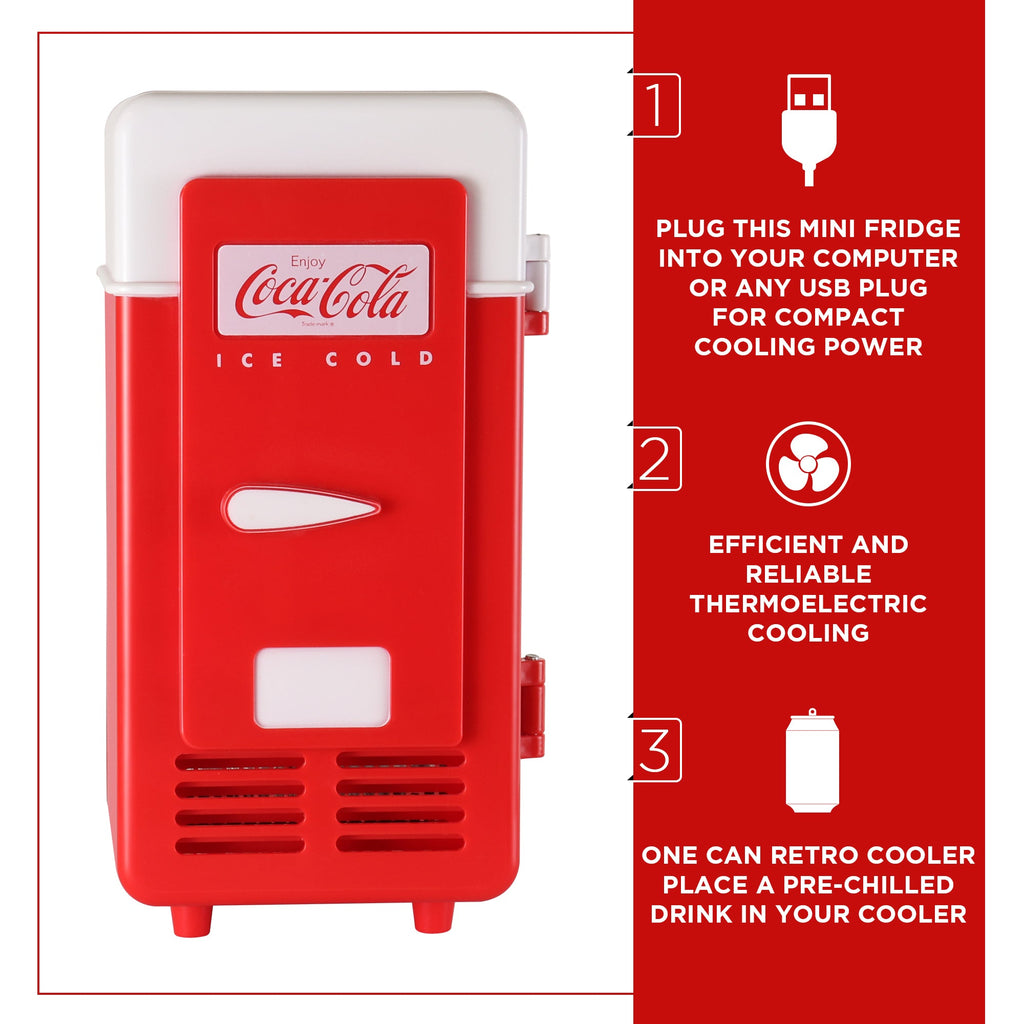 Coca Cola USB Powered Cooler | Retro Style Desktop Cooler