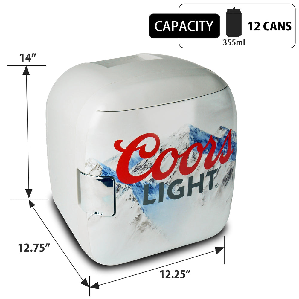 Coors Light Portable Mini Fridge | Cooler/Warmer | Gray | 7.9L